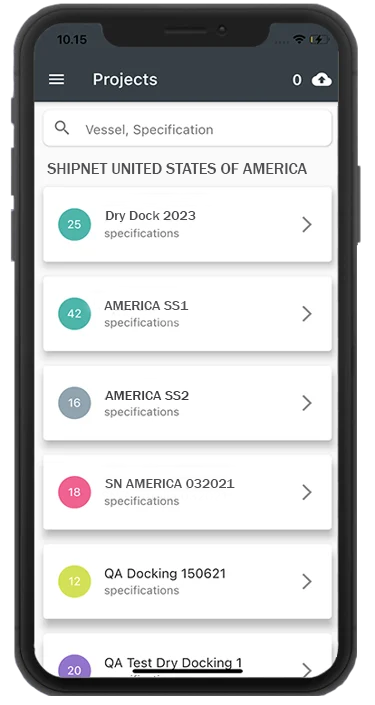 Dry Docking technical project management software from Shipnet