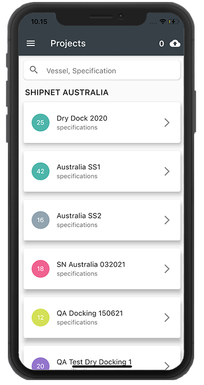Dry Docking technical project management software from Shipnet